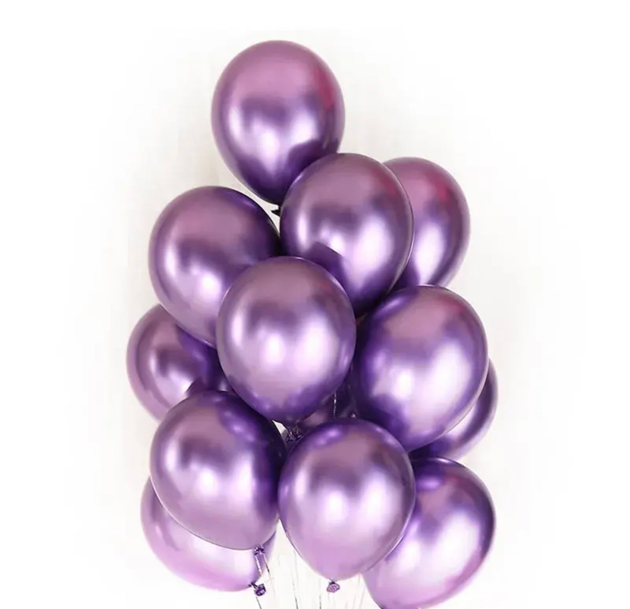 Light purple Chrome helium Balloons 10 Pcs – IrisFlowersandcoffee